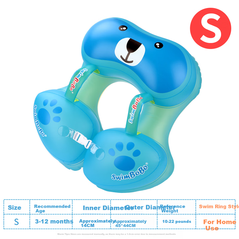 Swimbobo Kids Swim Ring Baby Beginner Shoulder Strap Armpit Ring Children's Swimming Ring Swimming Equipment BO1022S