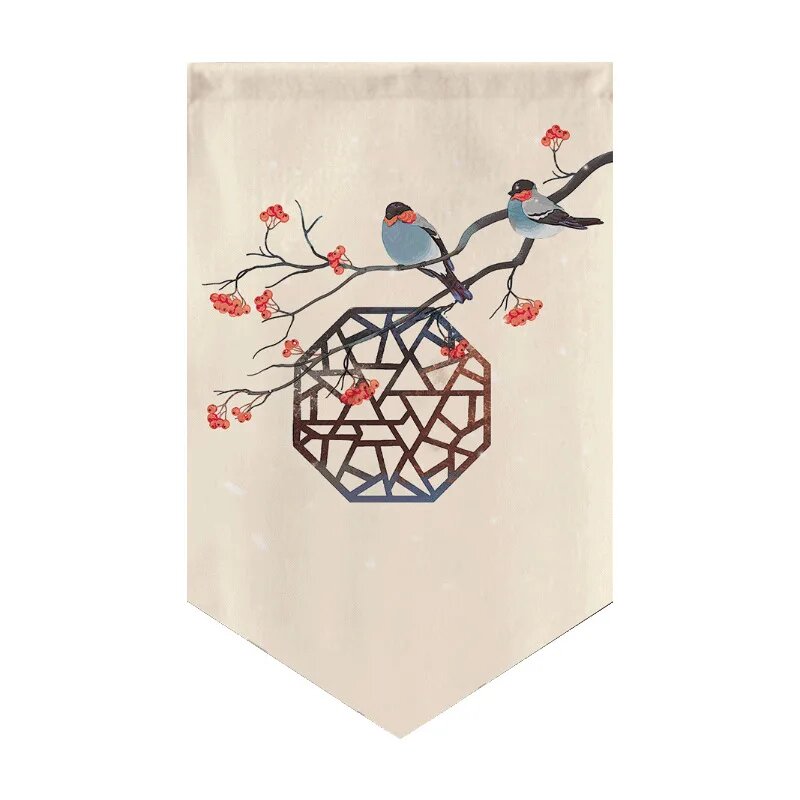 Китайская хлопковая короткая занавеска для кухни