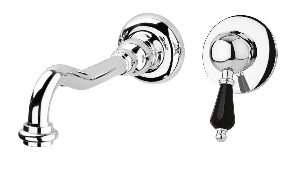 Diamond-bls1-01-sw встраиваемый однорычажный смеситель для раковины, хром ручки swarovski Cezares