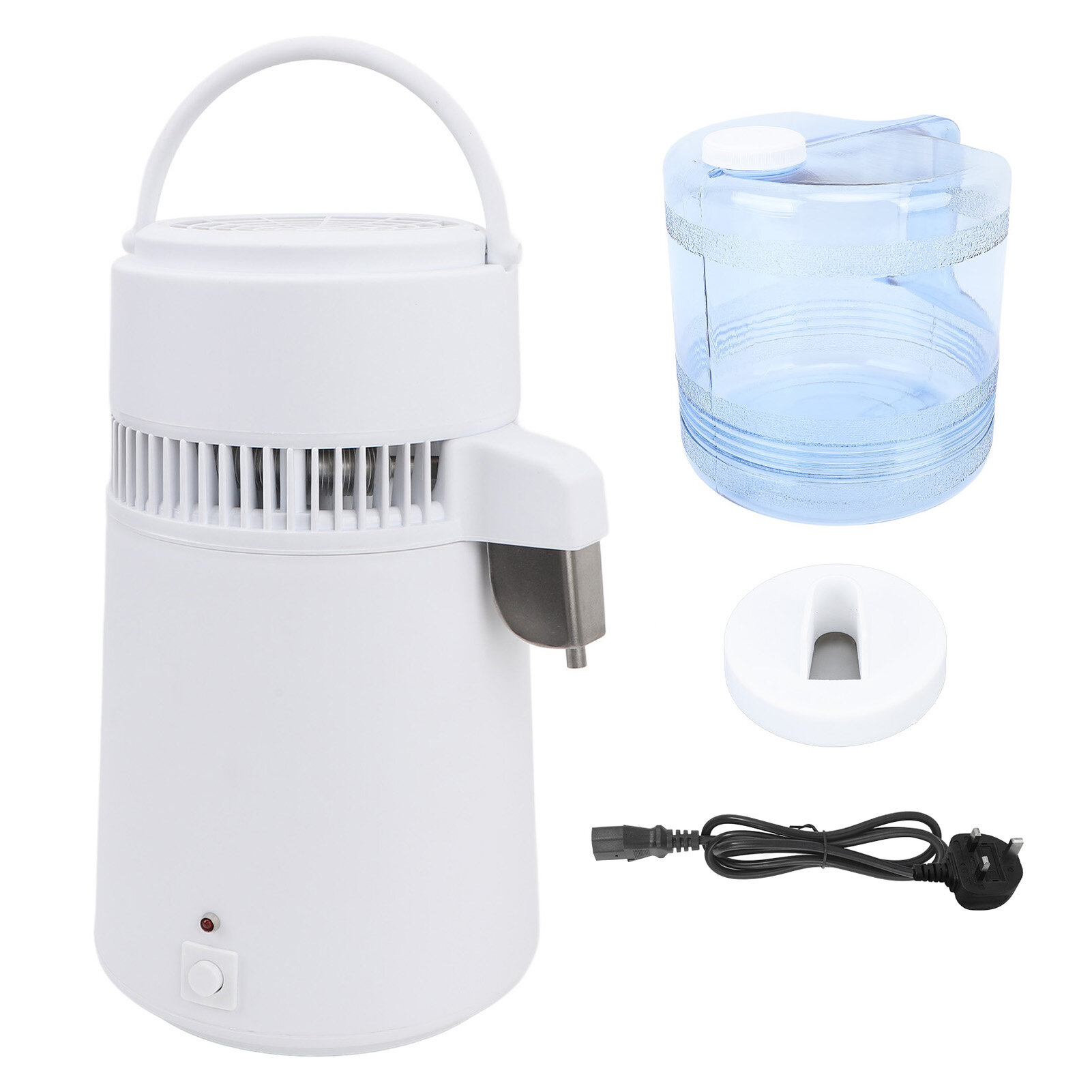 Водный дистиллятор 750 Вт, нержавеющая сталь, 4 л, автоотключение, ночная дистилляция, для кухни, са