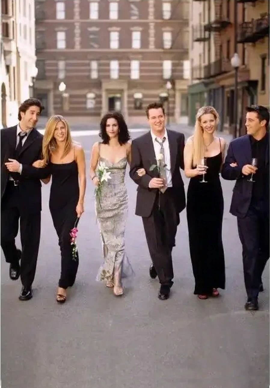 Плакат, постер Friends, сериал, 1994. Друзья на бумаге, размер 21х30см