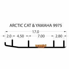 Коньки для снегохода Arctic Cat EAT3-9975 Woodies - кант 10см