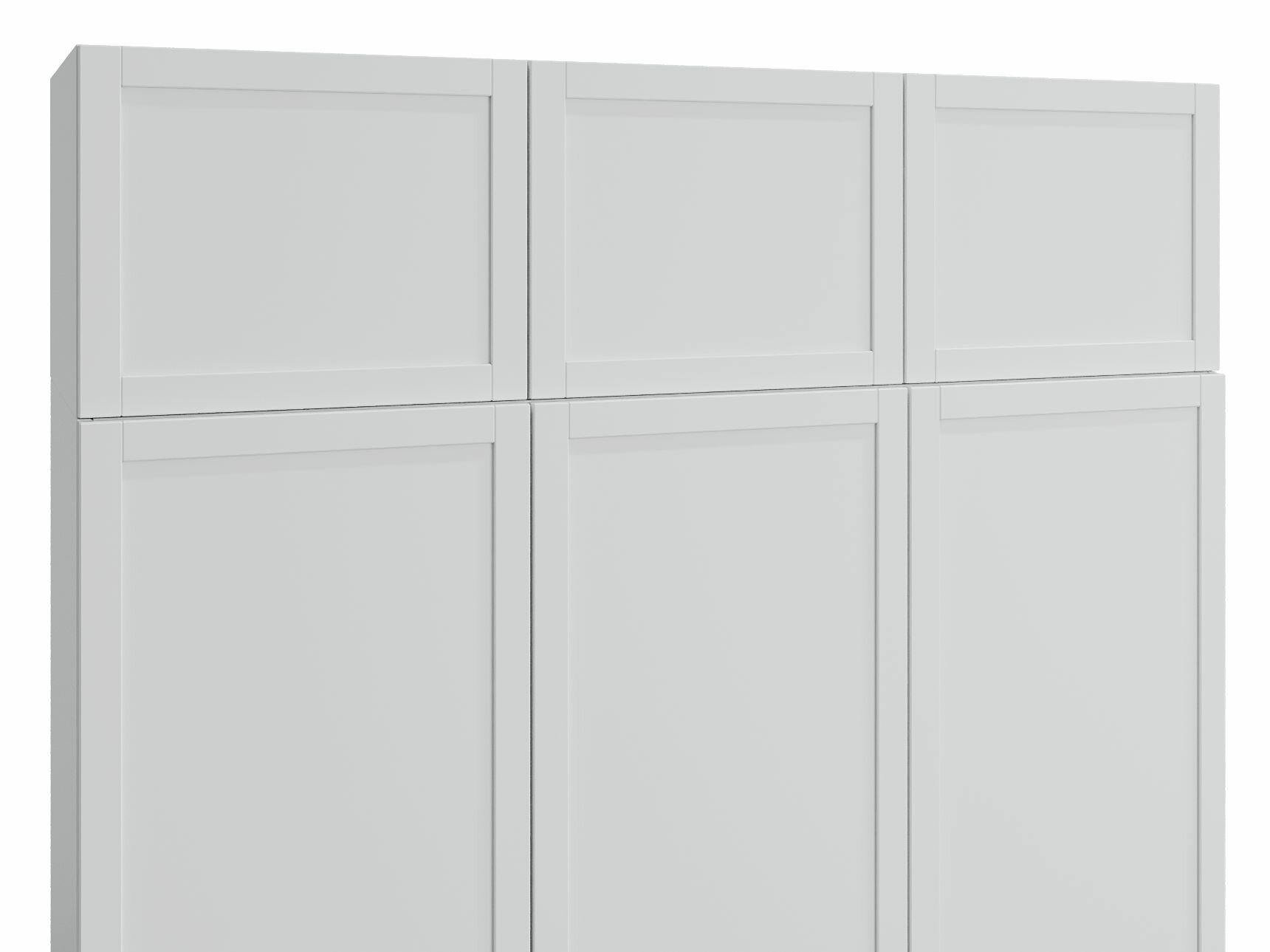 Антресоль на шкаф Скандинавия белая