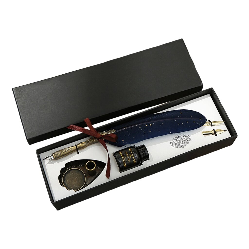 Перьевая ручка, Набор перьевых ручек ручной работы, Перьевая ручка для каллиграфии с чернилами, Перьевая ручка с чернилами и стальным наконечником