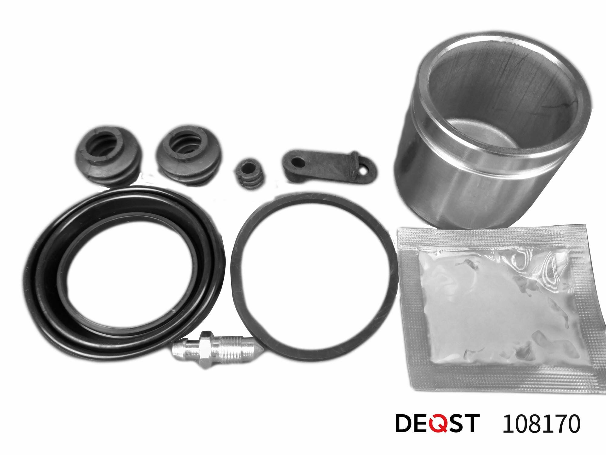 Ремкомплект суппорта Deqst 108170 с поршнем переднего Hyundai I30 (FD/GD) (07-), IX20 (10-), Kia Cee'd (ED/JD) (06-