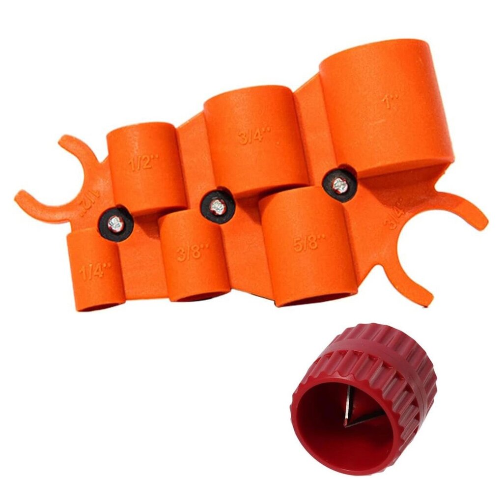 Портативный набор инструментов для снятия заусенцев с труб. Набор сантехнических инструментов для быстрой и точной очистки труб.