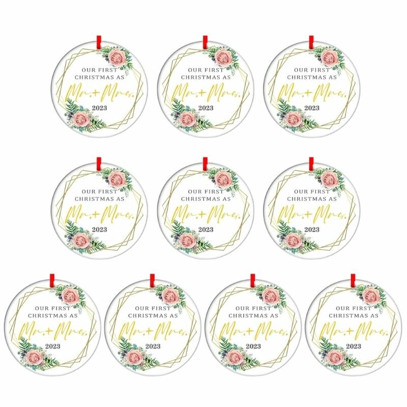 10 рождественских керамических подвесок-кулон 2