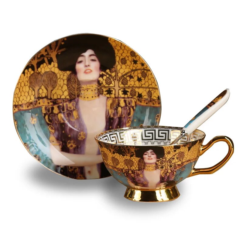Кофейный набор Klimt "Judith", керамика, 1 Cup, 250ml