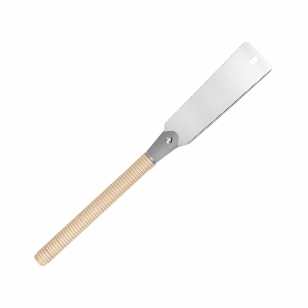 Набор инструментов-Деревообрабатывающая пила в японском стиле -ручка из ротанга, двусторонняя пила для горизонтальной и вертикальной резки