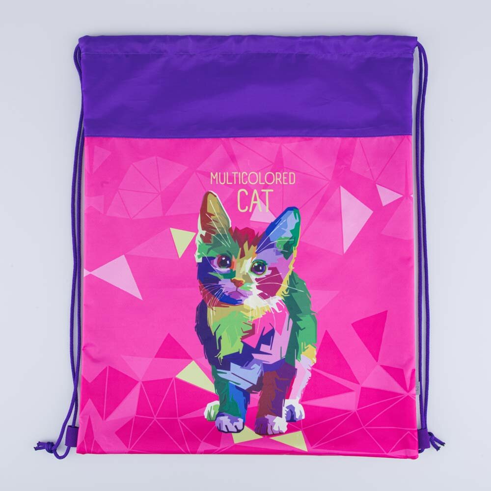 Мешок для сменной обуви розовый котофей 02808164-20 размер разм.40*50