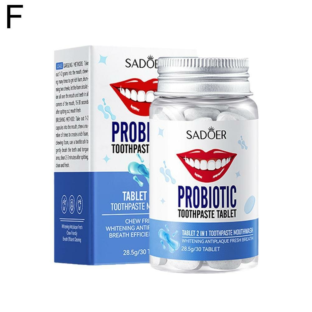 Пробиотические частицы зубной пасты, носите с собой, в любое время, чтобы устранить запах изо рта; Содержит 30 зубных паст.