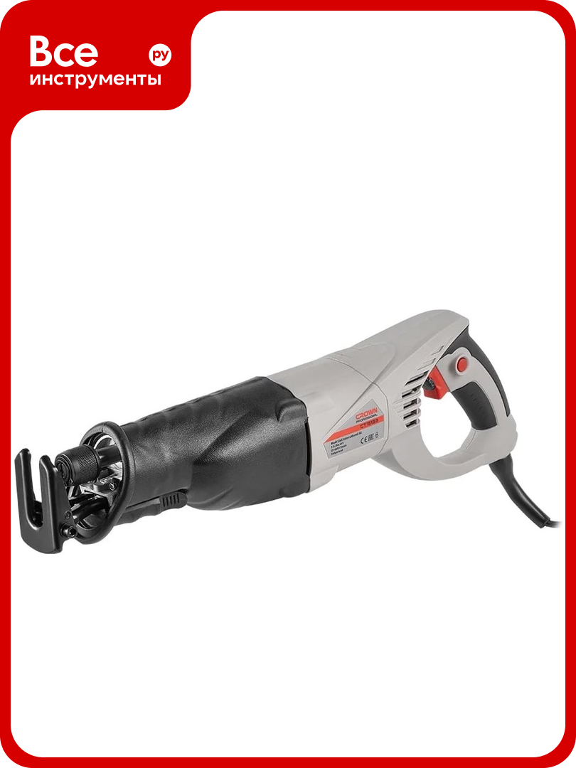 Сабельная пила CROWN CT15133, 250 мм, сталь