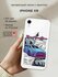 Чехол на Apple iPhone XR / Айфон XR с принтом "JDM коллаж", прозрачный