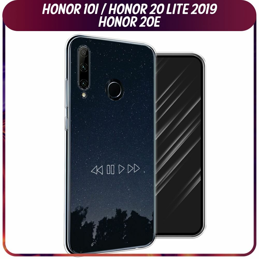 Чехол на Honor 10i/20 Lite 2019/20e/Huawei P Smart Plus 2019 / Хонор 10i с принтом "Космическая музыка"