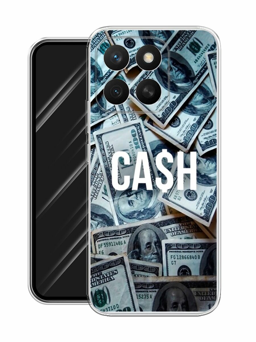 Силиконовый чехол на Honor X8c / Хонор X8c с принтом Cash — фото 1