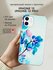 Чехол на Apple iPhone 12/12 Pro / Айфон 12/12 Про с принтом "Голубая орхидея"