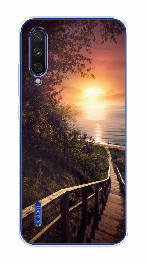 Чехол на Xiaomi Mi CC9E/Mi A3 / Сяоми Mi CC9E/Mi A3 с принтом "Мост у воды"