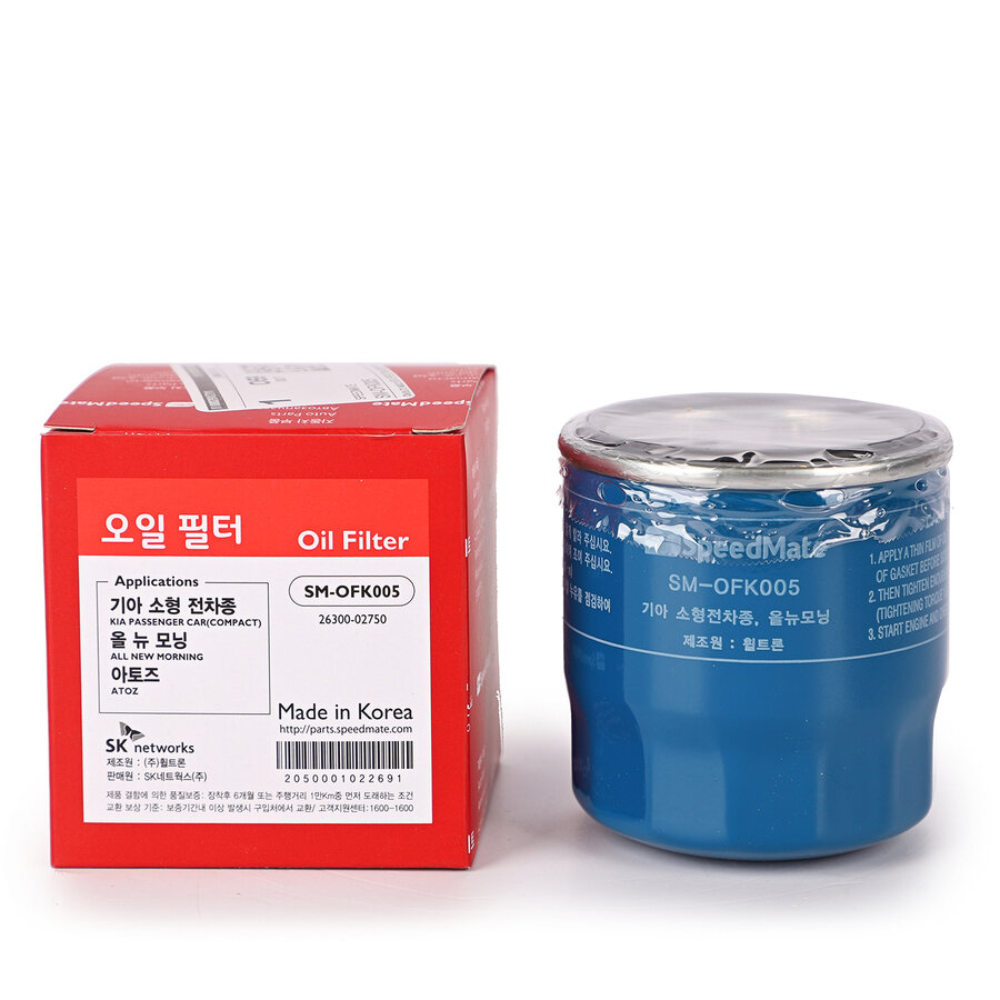 Фильтр масляный SPEEDMATE SM-OFK005 (KIA SPECTRA, LADA VESTA, LADA X-RAY, NISSAN ALMERA, NISSAN NOTE) (артикул SM-OFK005)