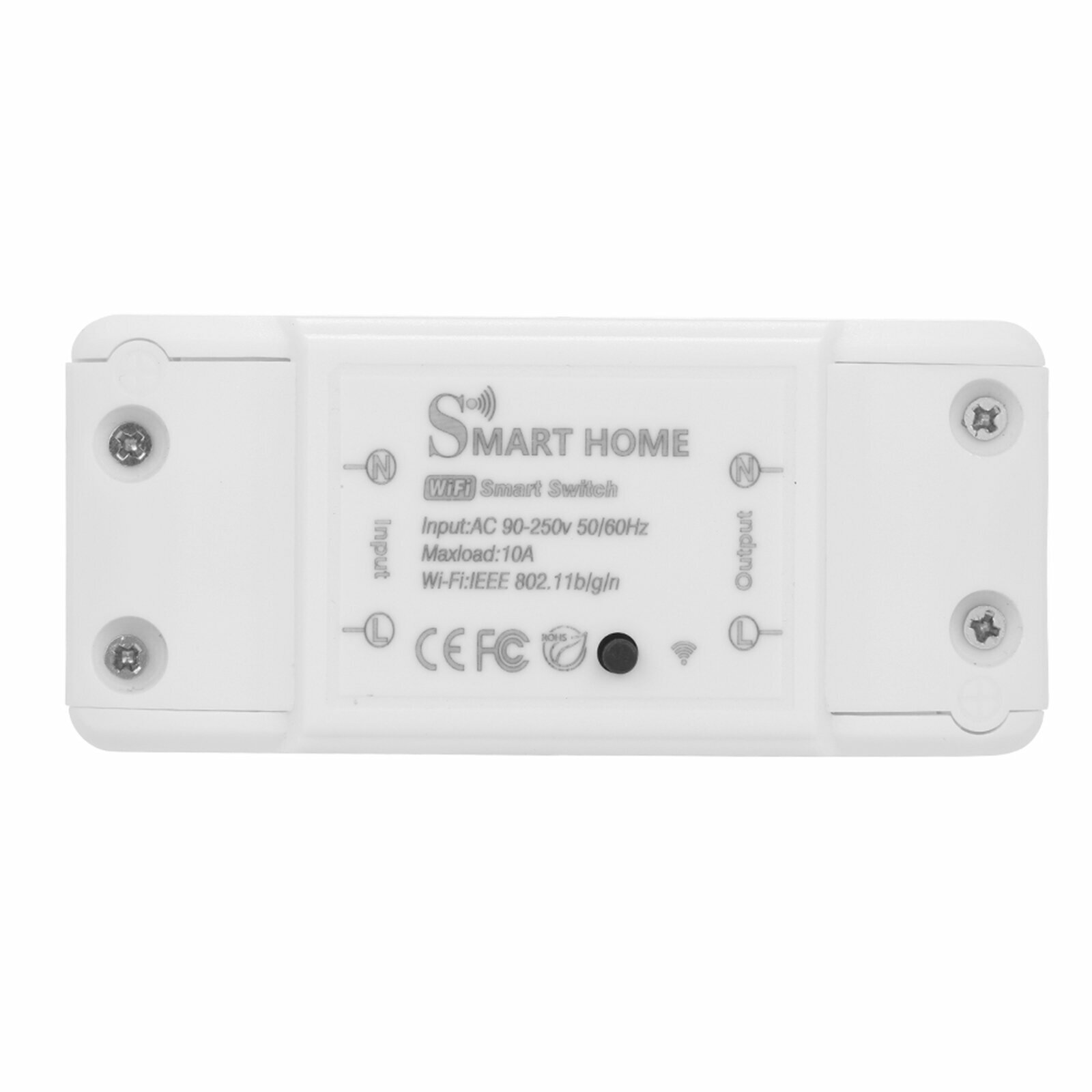 Переключатель Tuya Wifi RF 433MHz 10A/2200W Модуль реле для дистанционного управления через приложение Android/IOS с таймером, совместимый с Google Home для универсальной автоматизации умного дома