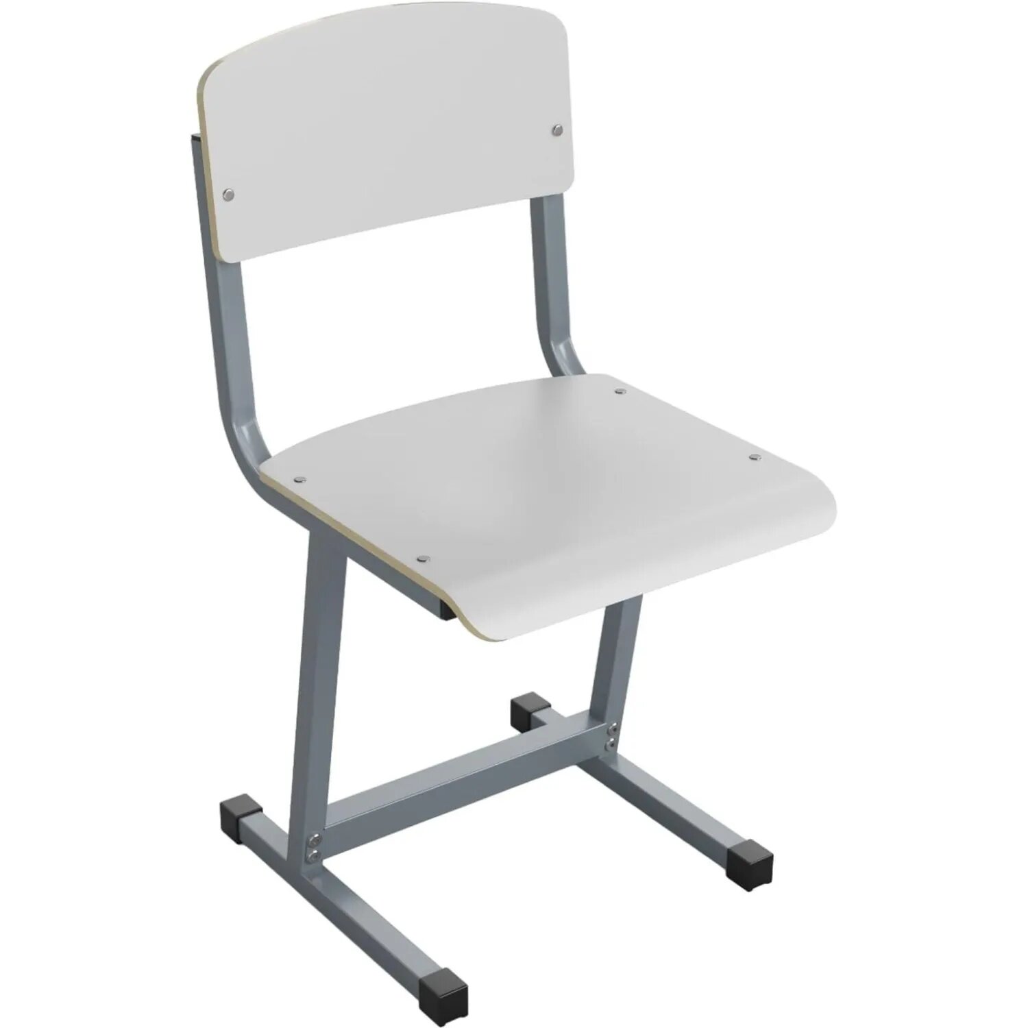 Стул ученический MET_Комус Мебель 6р. г. белый/серый НОВ