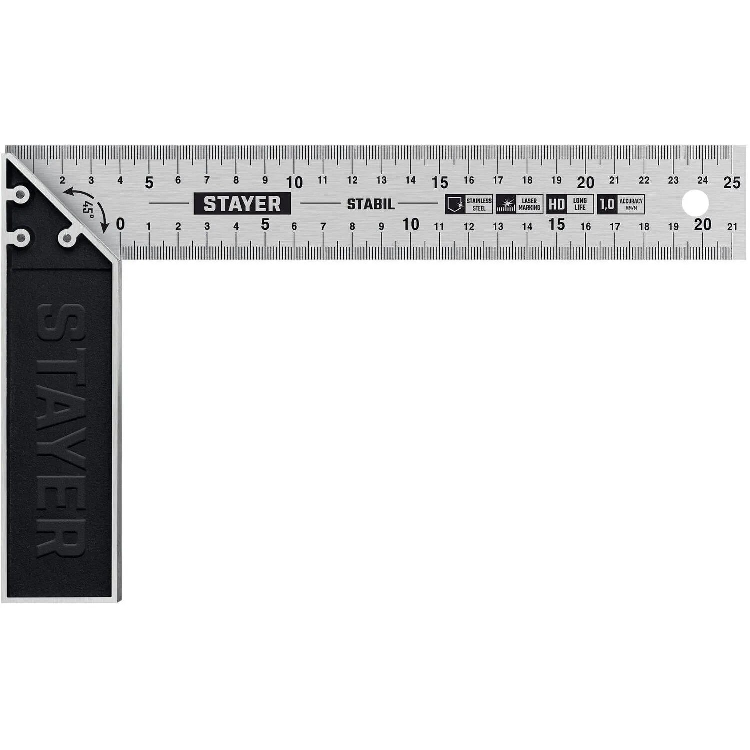 Угольник столярный, Professional STAYER 250 мм 3431-25_z02