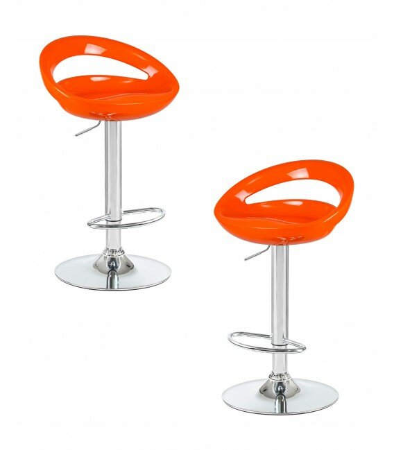 Набор 2 шт Стул барный DOBRIN DISCO SET-2 1010-LM, оранжевый