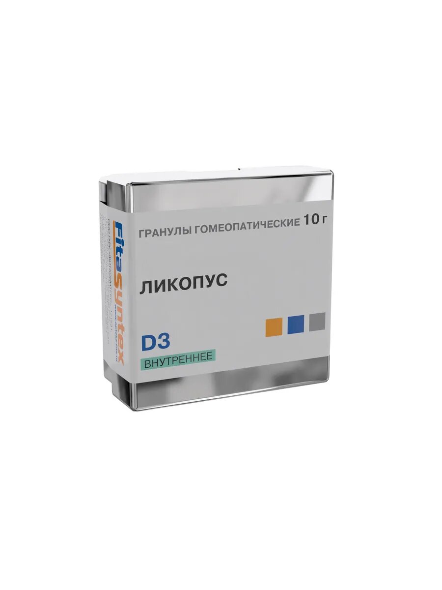 Ликопус D3, гранулы гомеопатические моно, 10 грамм , Фитасинтекс