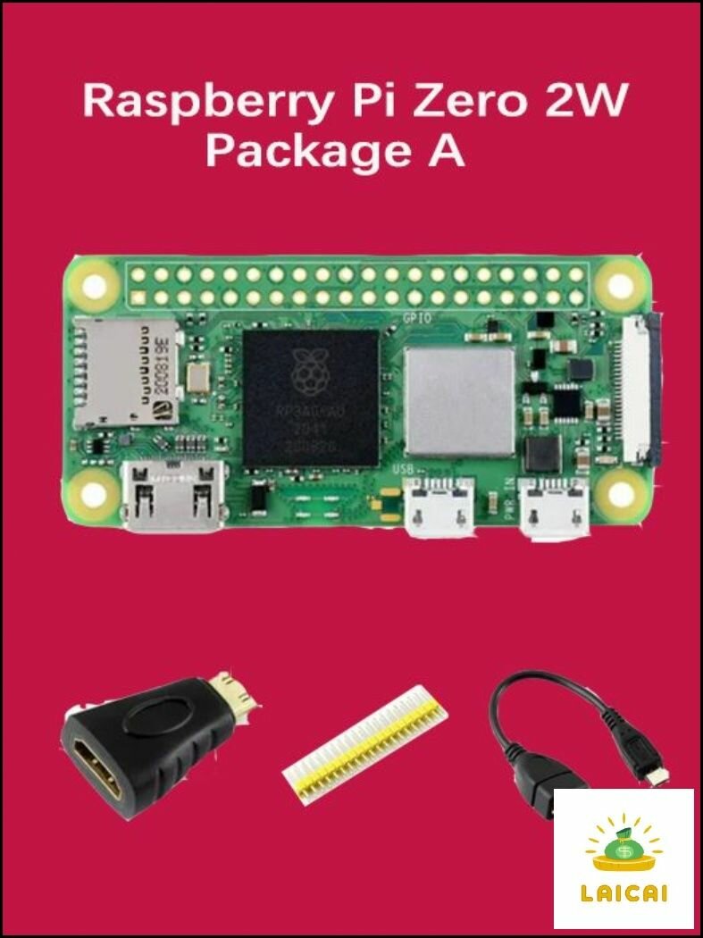 Raspberry Pi Zero 2W с 1 ГГц четырехъядерным процессором ARM, процессором Cortex-A53, WiFi, Bluetooth 4.2 BLE