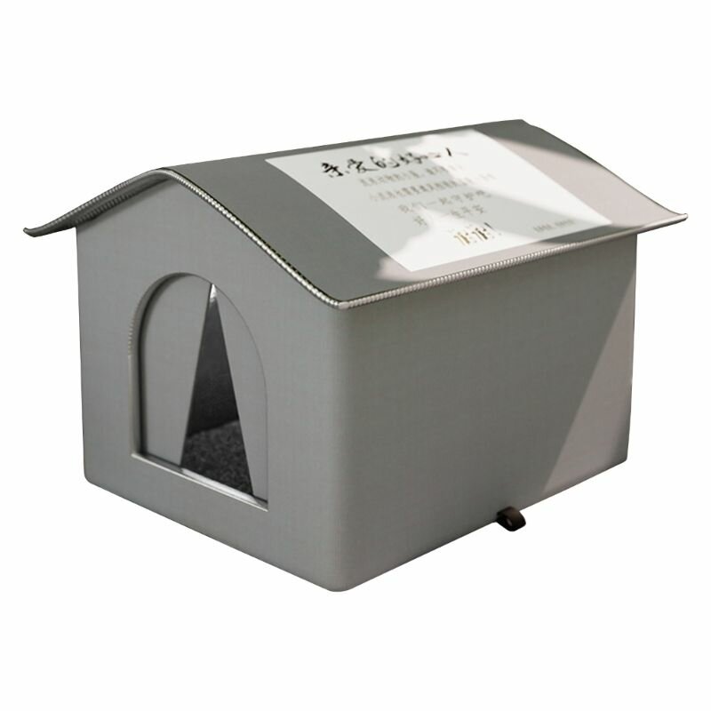 1 уличный водонепроницаемый и морозостойкий наполнитель для кошачьих туалетов-серый-большой