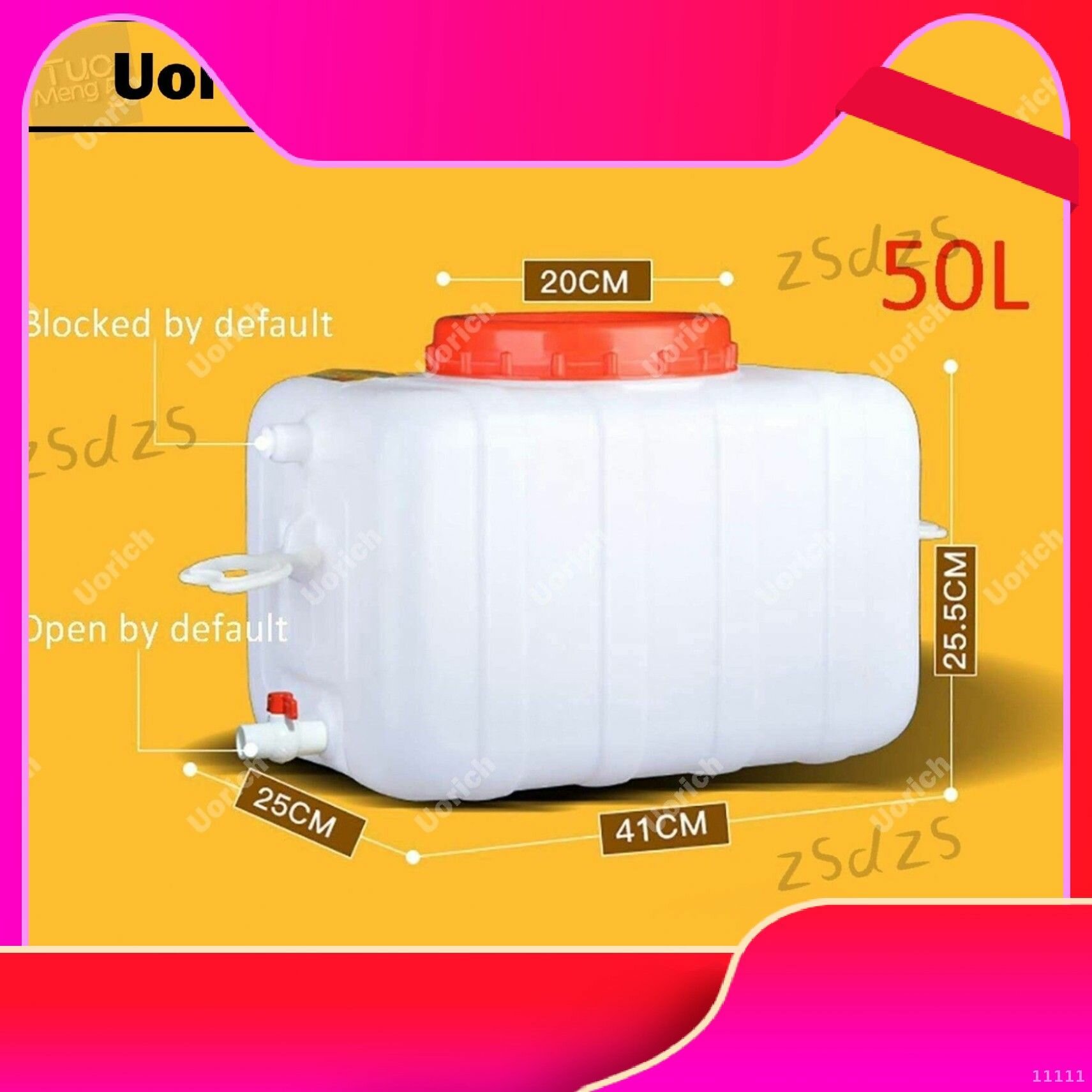 Эксклюзивная дорожная канистра 50 литров для кемпинга оснащена краном, отличается прочностью и удобством переноски, являясь оптимальным решением для хранения воды на открытом воздухе