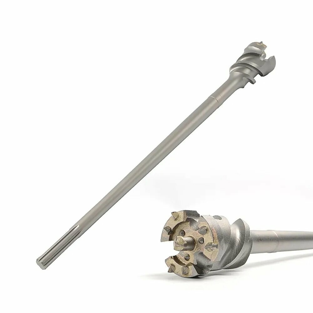 Твердосплавная Коронка по Бетону 55*550MM с SDS MAX хвостовиком для Кирпича, Камня, Железобетона Буровая Коронка для Больших Отверстий