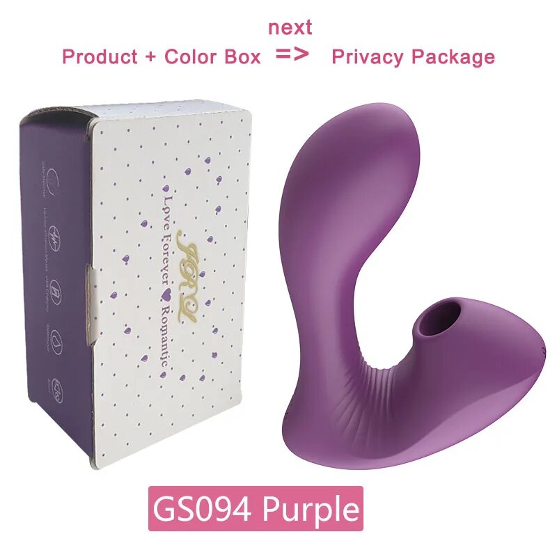Большой фаллоимитатор сосание Вибраторы оральный секс клитор вибрационная стимуляция 094-Purple