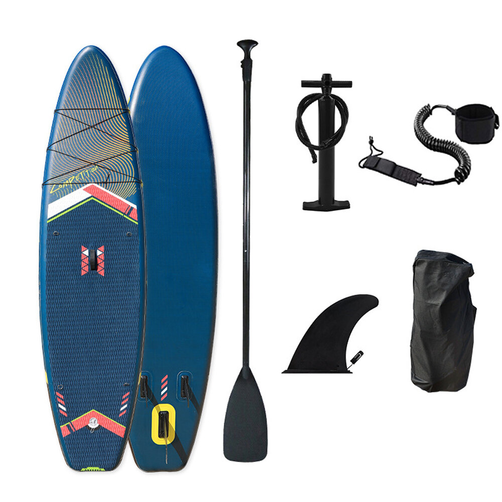 Inflatable Stand-Up Surfboard Seaside Beach Water-skiing Pulp Board Water Sports PVC Paddle Surfing