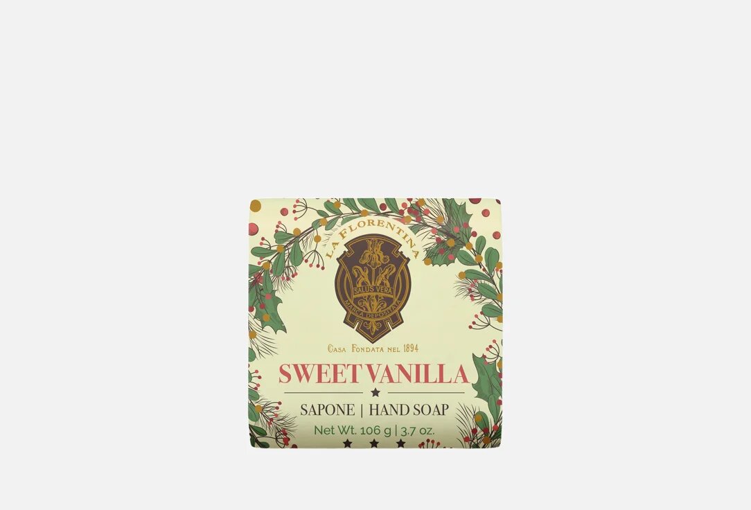 Мыло для рук LA FLORENTINA Sweet vanilla, для всех типов кожи, 106 г