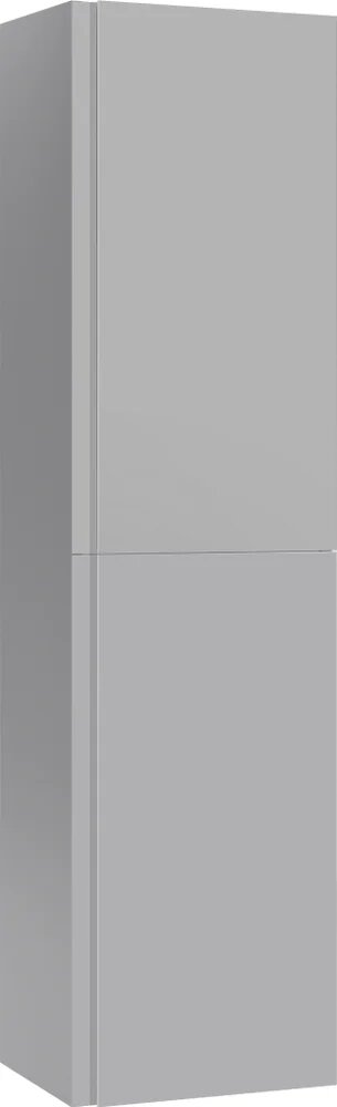 Шкаф-пенал для ванной Домино Графо (Grafo) 40 универсальный подвесной, 40 см, серый, матовый, с дверками, из МДФ