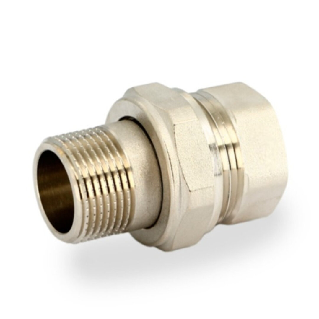 Американка прямая 1" (ВН) с прокладкой O-RING, никель UNI-FITT OPTIMAL (650N4001)