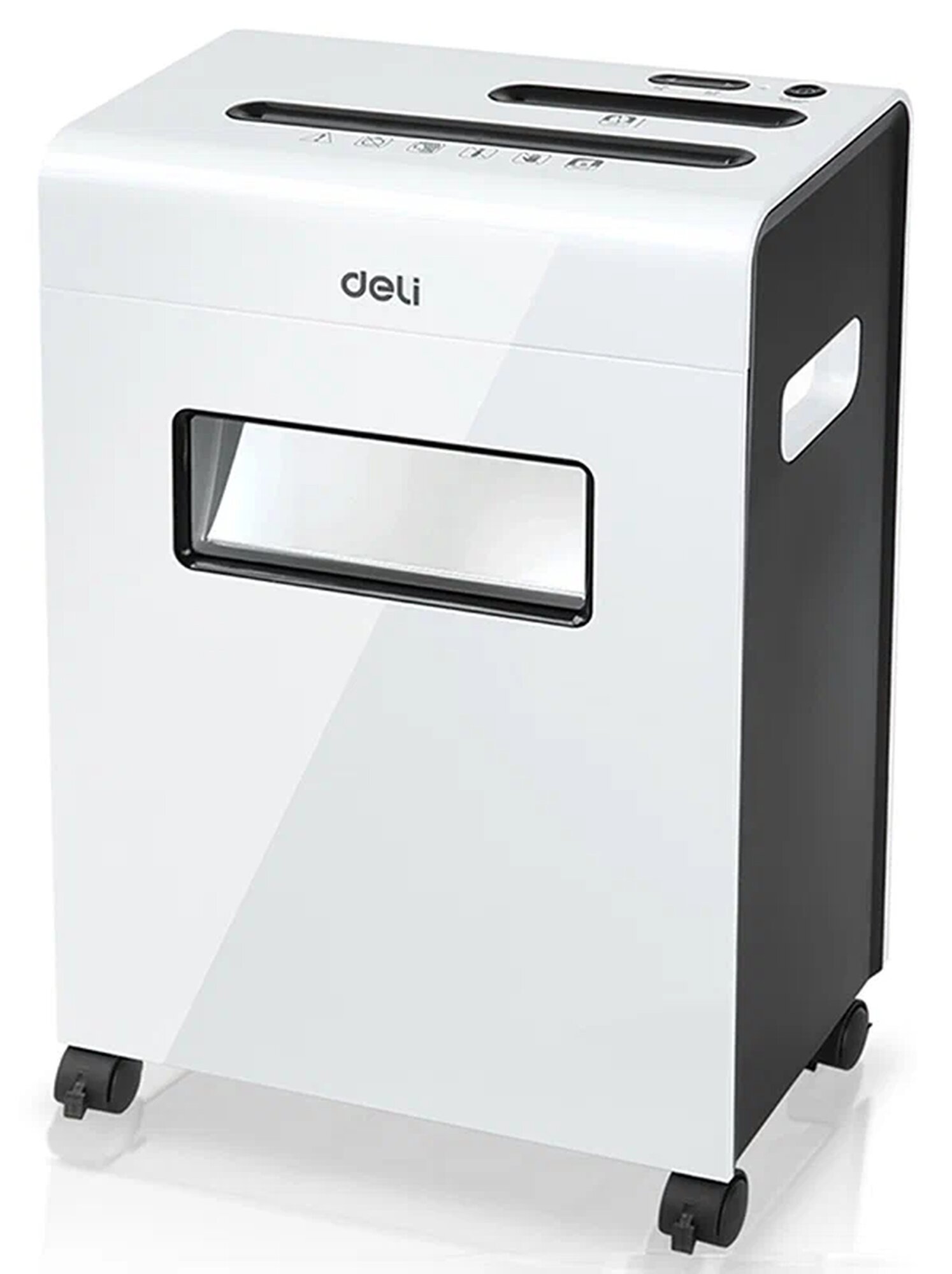 Шредер Deli E9911-EU, уничтожитель бумаги, 16л, 8 листов, 4x25мм, 2м/мин