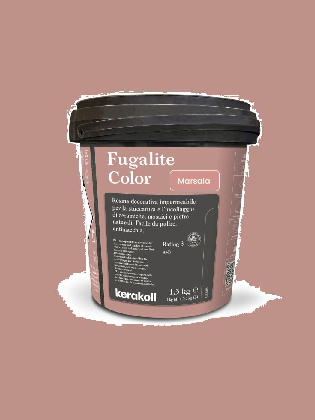 Затирка двухкомпонентная Kerakoll Fugalite Color (1,5кг) Marsala