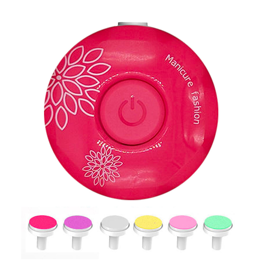 6 шлифовальных насадок Электрическая машинка для маникюра ногтей для младенцев и детей Детский триммер для ногтей Маникюр
