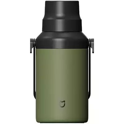 Термос Xiaomi "Big Belly" Thermos Cup, 1 л, зеленый, сталь, герметичный, ручка, крышка-чашка