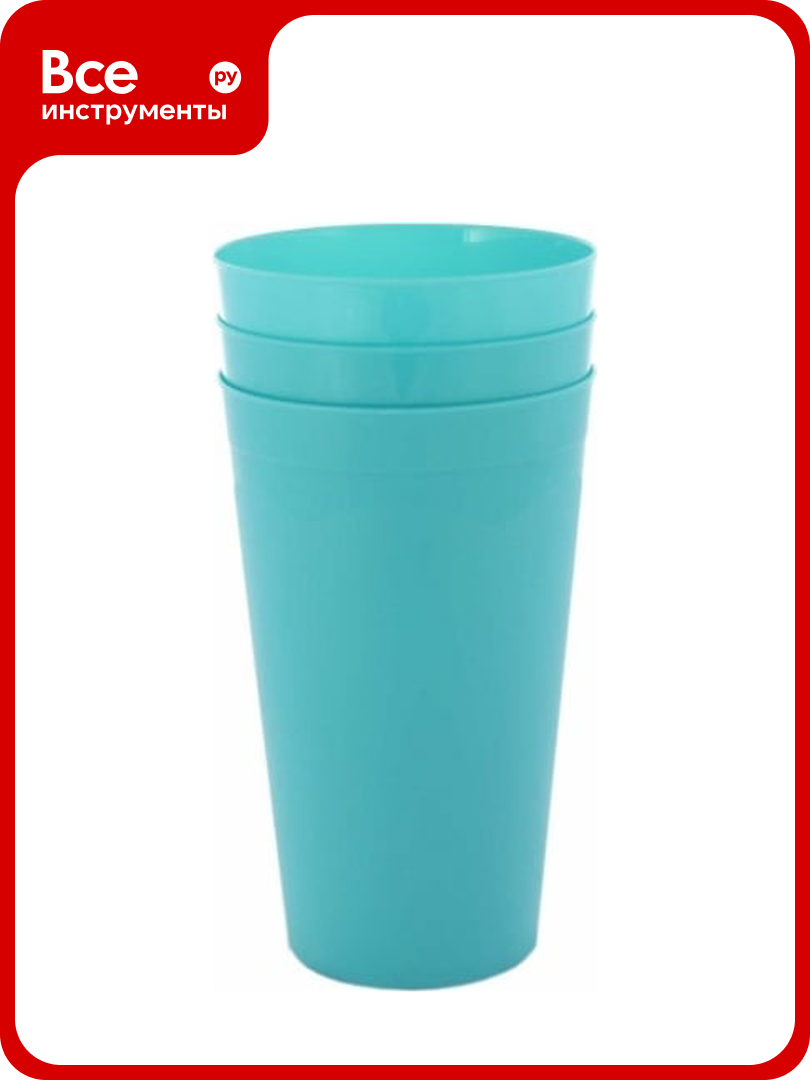 Набор стаканов Ангора 0.4 л, 3 шт, тиффани А8003тиффани