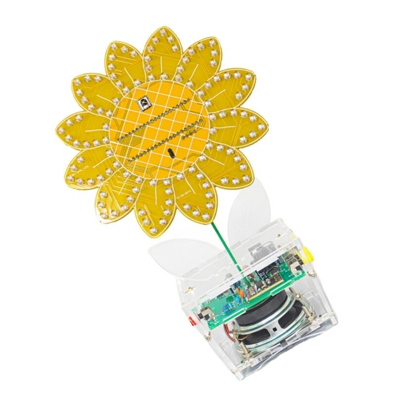 Цветочный Bluetooth-совместимый Динамик LED Running Light Дистанционное Управление Электронным Комплектом Изготовление Проекта Пайки 5V