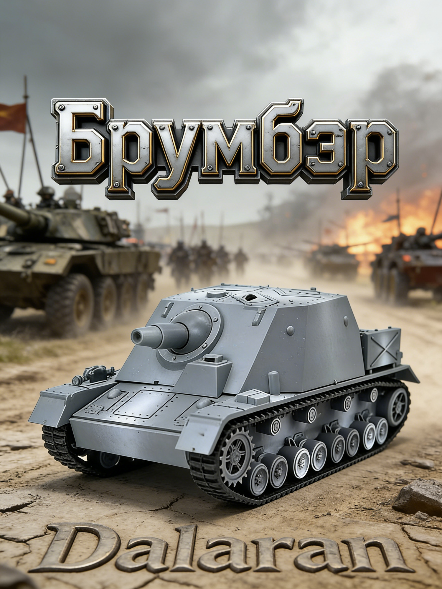 Sturmpanzer IV (Брумбэр) Sd Kfz 166 сборная модель танка 1/72 Германия ВОВ – без клея, Dalaran (немецкий штурмовой танк)