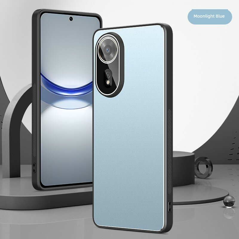 Huawei ｓｅｌｅｃｔ hi nova12se Металлический матовый чехол для телефона с встроенным защитным покрытием объектива, голубой