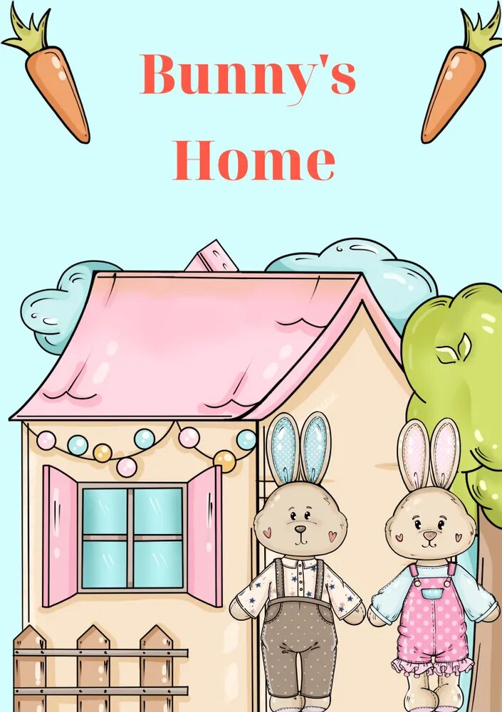 Бумажная кукла для вырезания "Зайки"