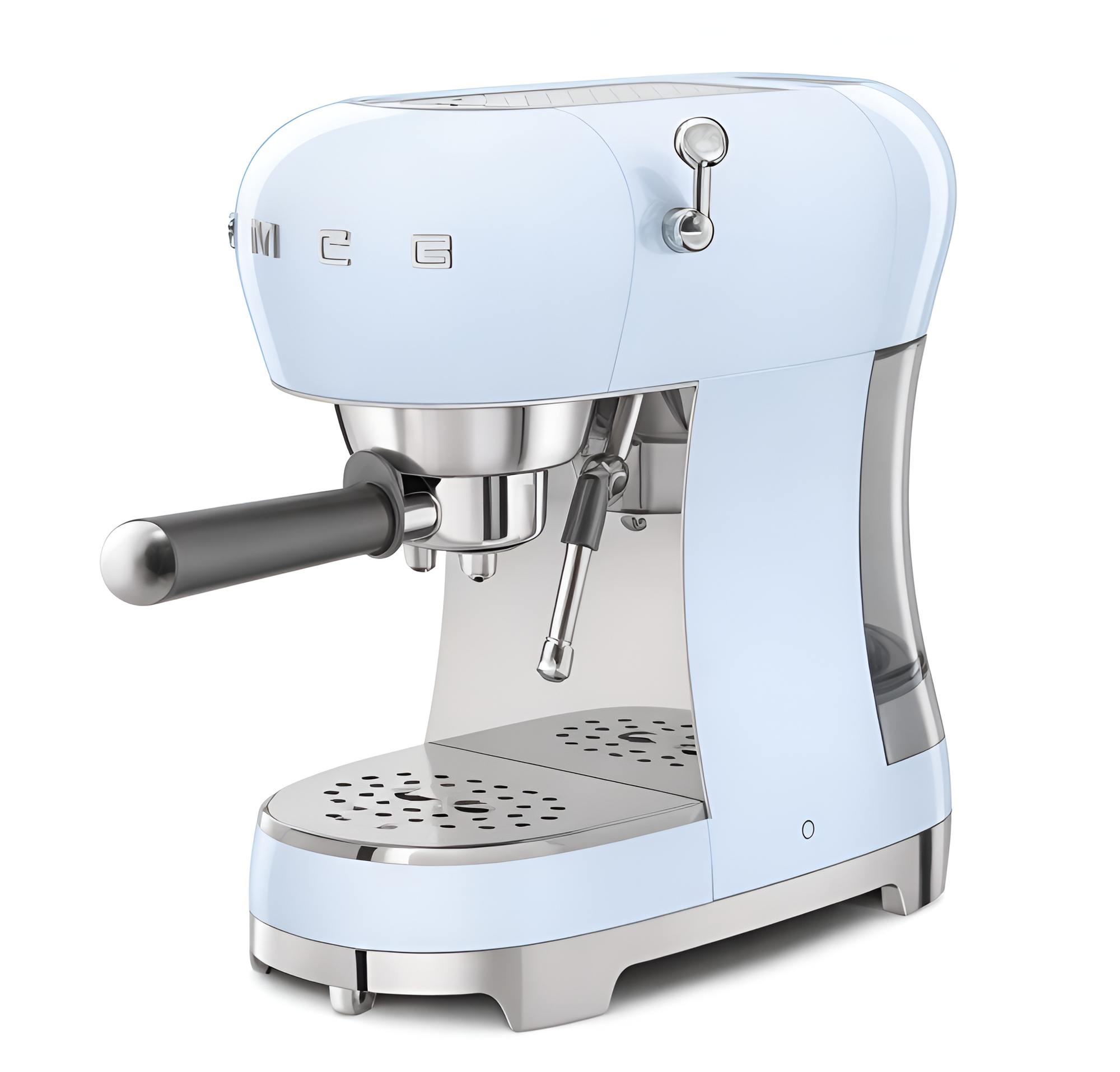 Рожковая эспрессо кофемашина Smeg ECF02PBEU, цвет пастельно-голубой