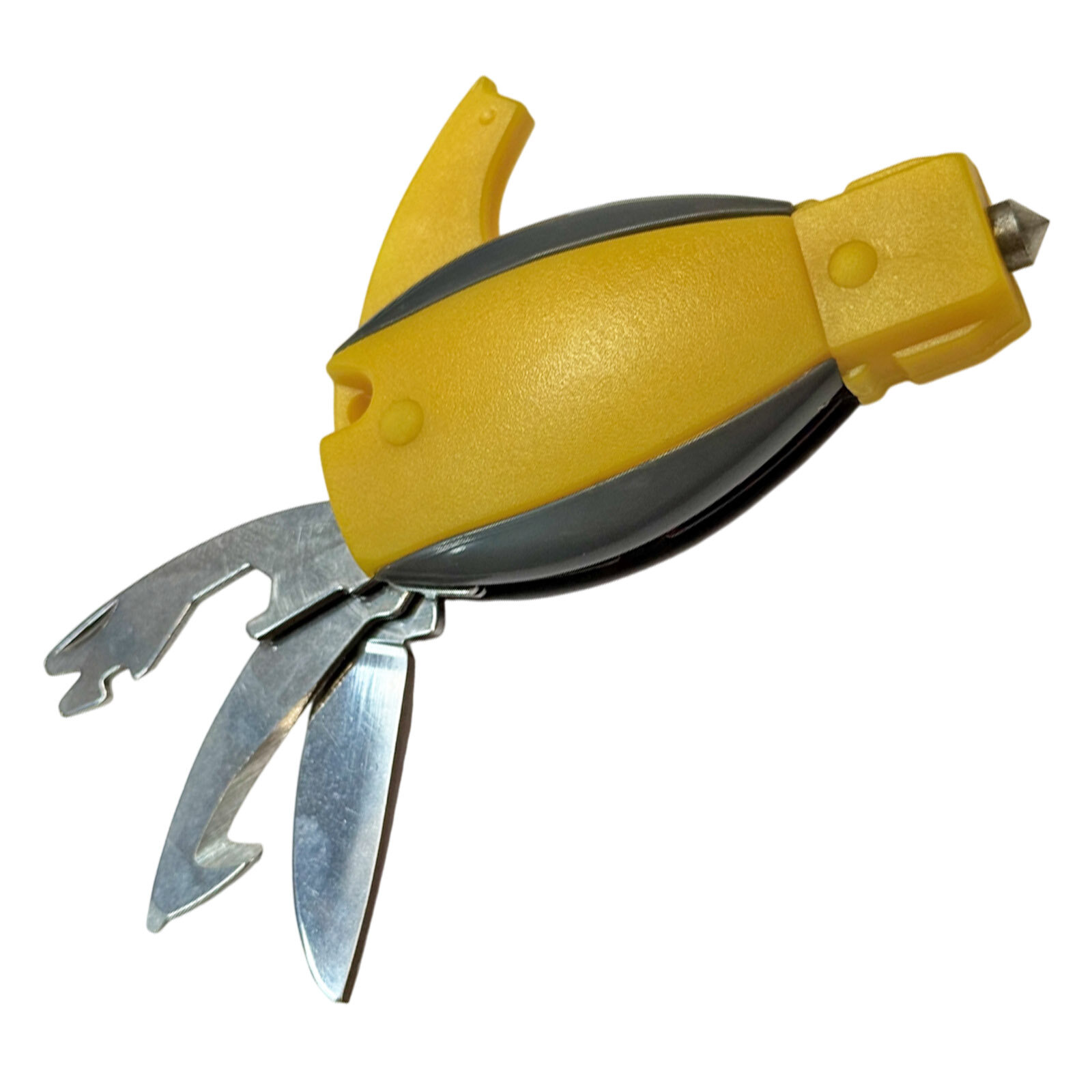 Аварийный автомобильный мультитул "Смарт-ключ" 6-в-1; компактный корпус 8х4см; вес 60 г.