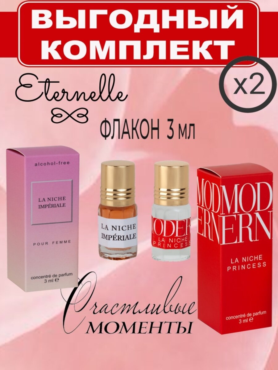 Parfum Eternel. Набор: Духи масляные La Niche Imperiale, 3мл. + Духи масляные La Niche Princess, 3мл.