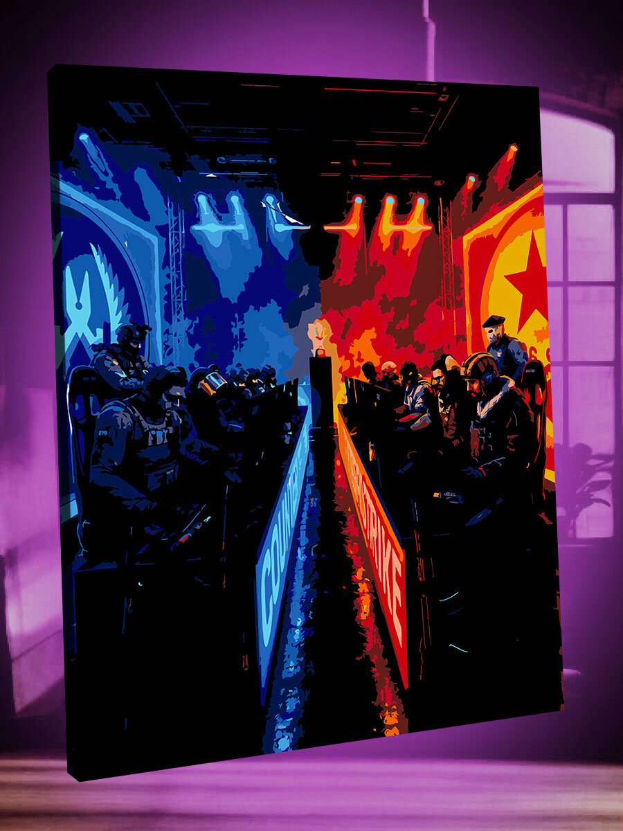 Картина по номерам по мотивам Counter Strike