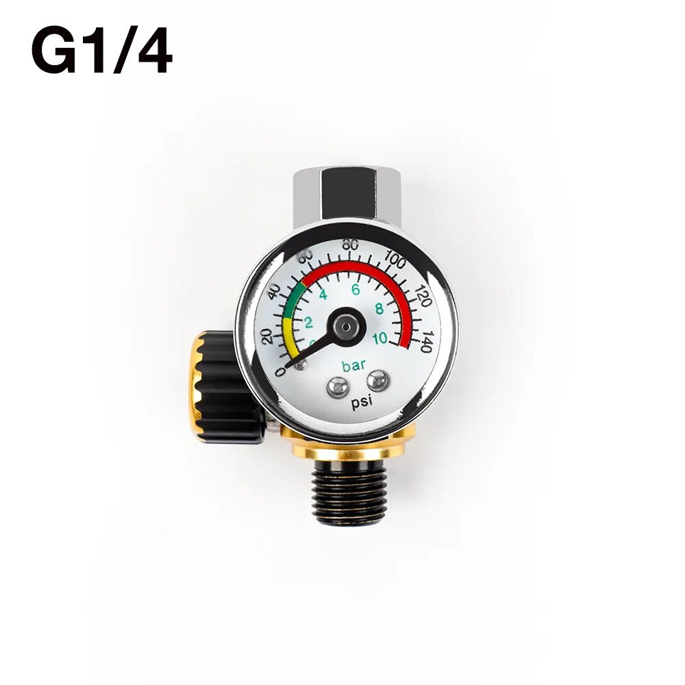 Портативный манометр для краскопультов G1/4 Pressure Regulator